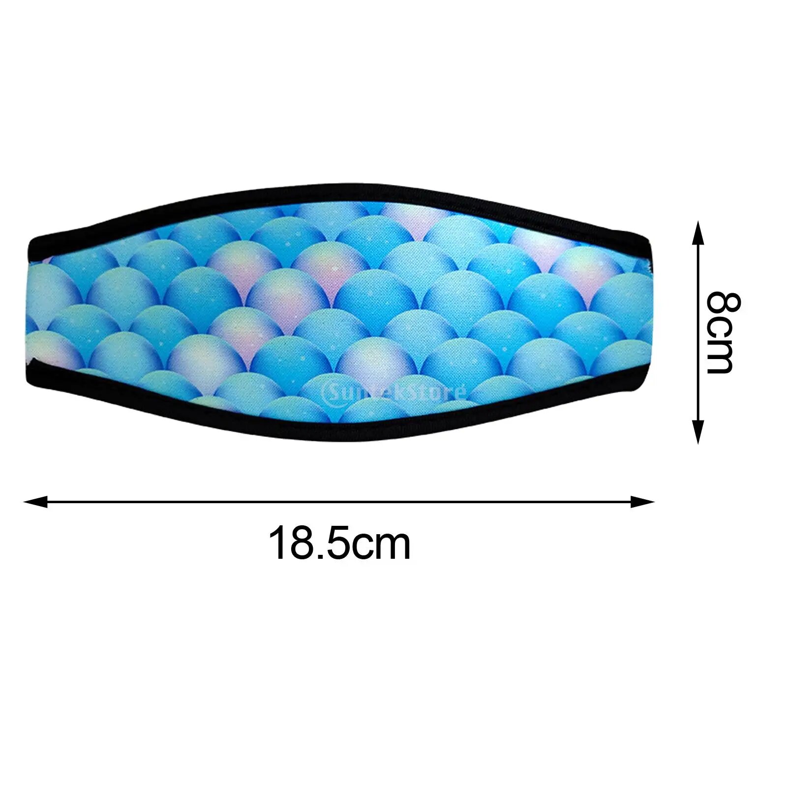 Неопреновая маска для дайвинга, Голубой C Blue Shell Pattern