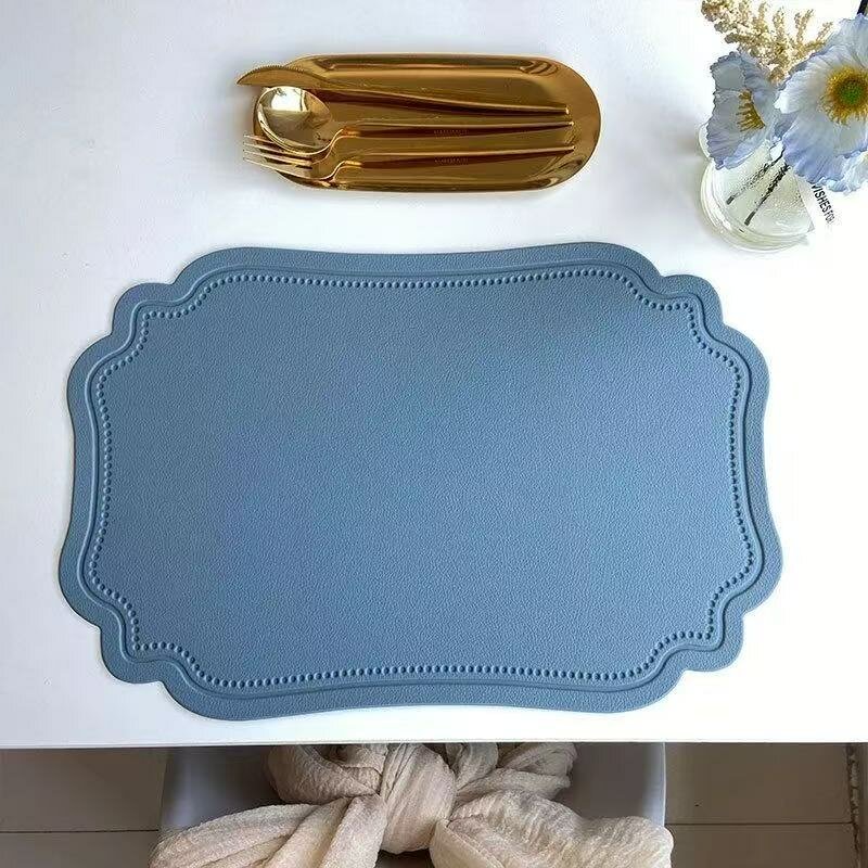 Набор сервировочных салфеток "Экокожа" (плейсмат 45x30 см из 2х штук) от (BLUE)