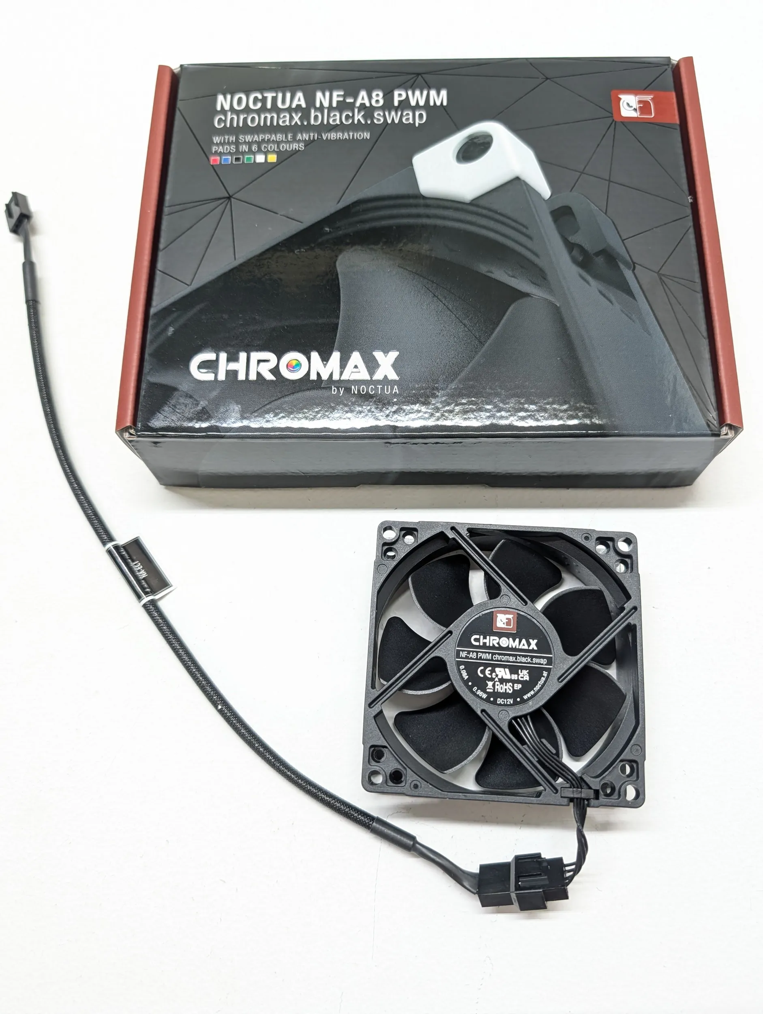 Вeнтилятор для корпуса Noctua NF-A8 PWM chromax.black.swap 80x80x25 мм кулер