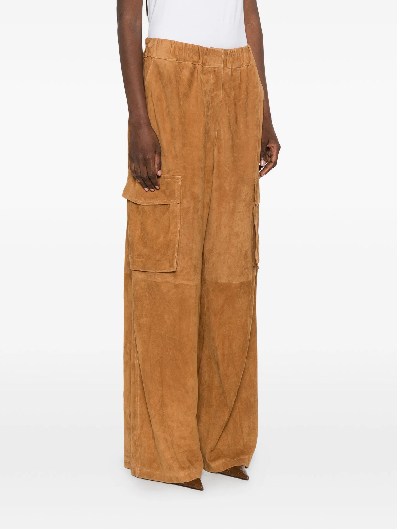 Брюки карго Cassell Suede cargo trousers, размер 38 — фото 1