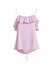 Топ ESSENTIEL ANTWERP Ruffled-neck top, размер 42, purple