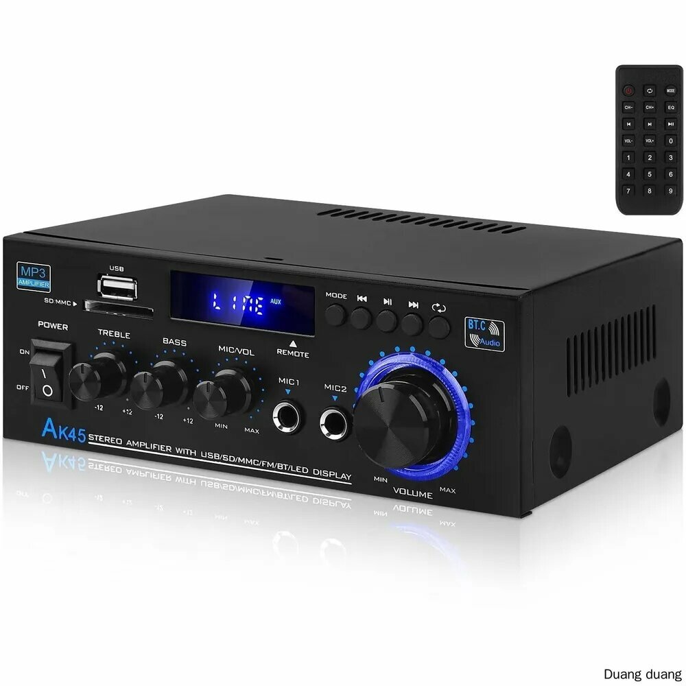 Приемник аудиоусилителя Bluetooth 5.0-стереоусилитель AK45HIFI Mini