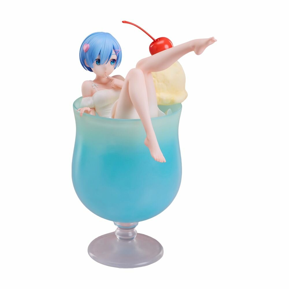 Аниме фигурка Re: Zero Жизнь с нуля в альтернативном мире Рам, Рем /Re: Zero-Starting Life in Another World from Zero Rem figure Super cute loli model (20см), игрушки, Настольные украшения
