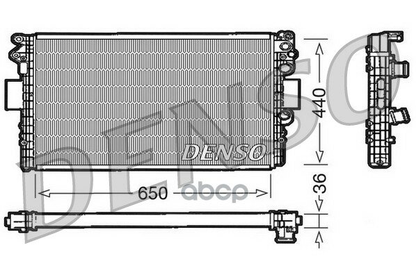 Радиатор [650x440] IVECO Daily III 2.8 99-07 Denso арт. DRM12004