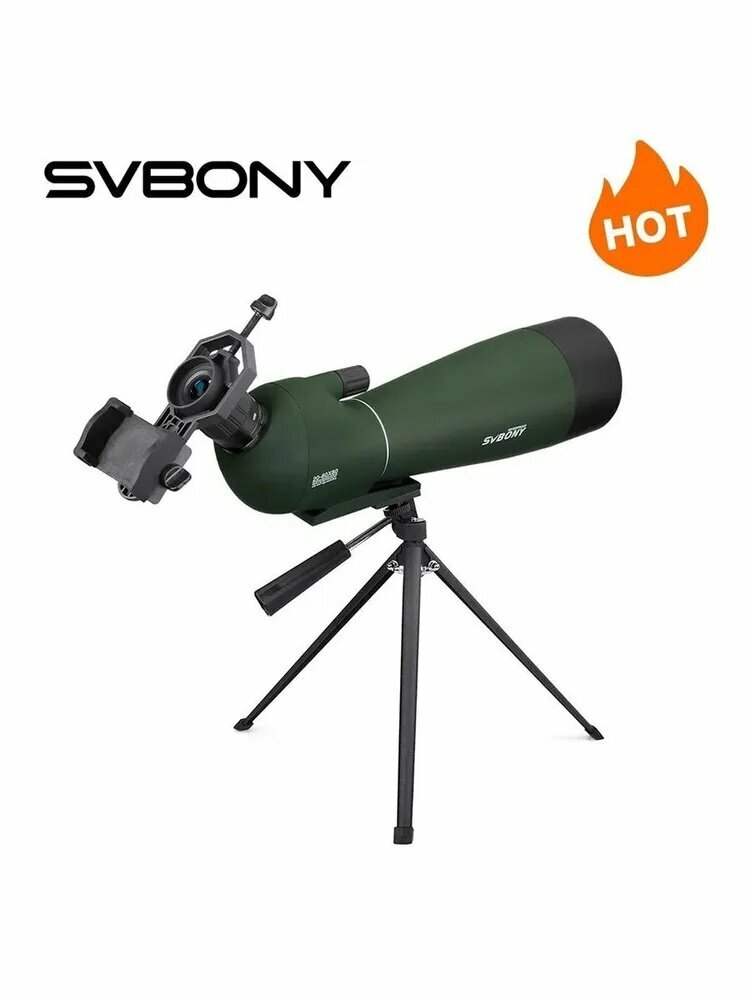 SVBONY SV28 25-75x70мм Зрительная Труба с Зумом с Настольным штвтивом и Держателем для телефона
