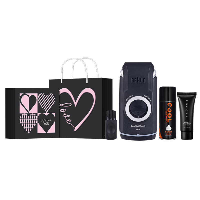 Электробритва мужская BRAUN M30, M30 Black, Romantic Love Confession Gift Box
