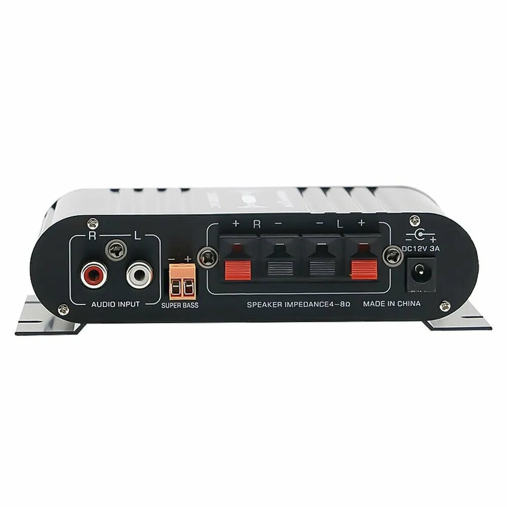 ST-838 HiFi 2.1-канальный усилитель мощности для сабвуфера, 80 Вт 2, автомобильный/домашний, чёрный