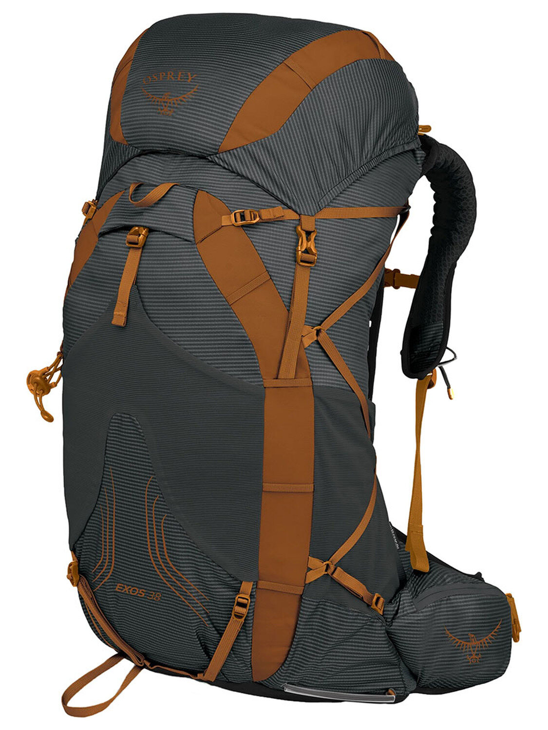 Рюкзак Osprey Exos 38 Dark Charcoal Grey 2026 Серый, для мужчин