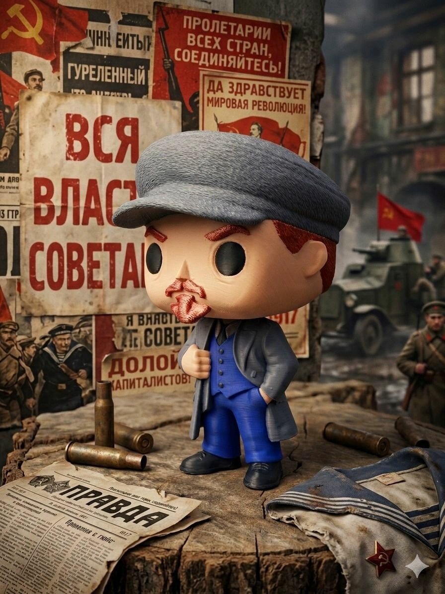 Фигурка Ленин в кепке — фото 1