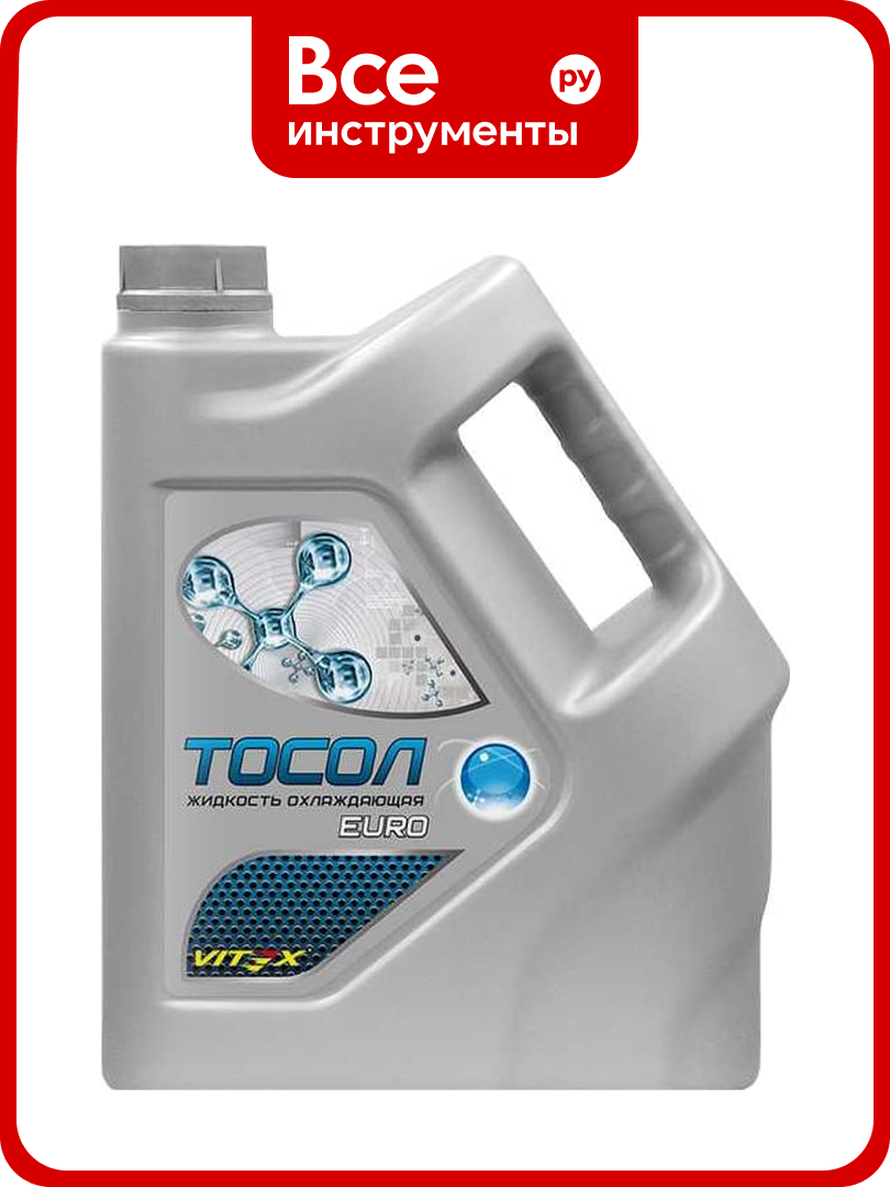 Тосол VITEX Euro жидкость охлаждающая, низкозамерзающая Евро, 5 кг v201404
