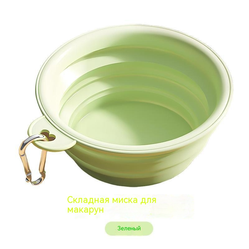 Складная миска для кошек и собак, портативная уличная миска для питья, силиконовая миска для корма собак.