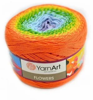 Пряжа для вязания Yarnart Flowers, цвет 255, моток 250г, 1000м, 1шт/упак