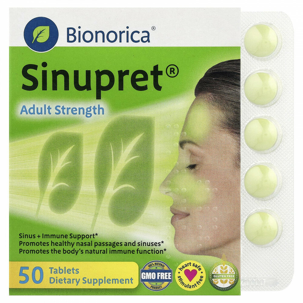 Bionorica, Sinupret® для взрослых, 50 таблеток