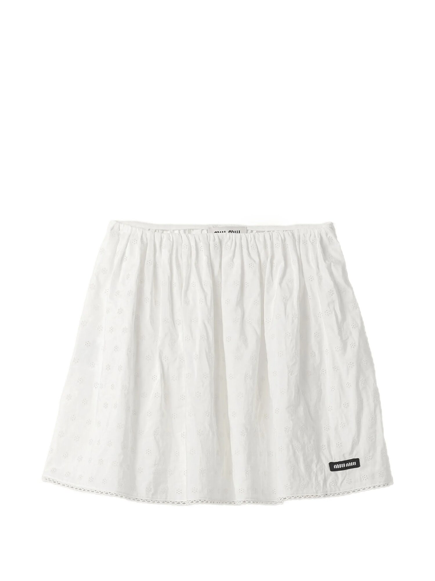 Юбка Slubbed eyelet poplin skirt