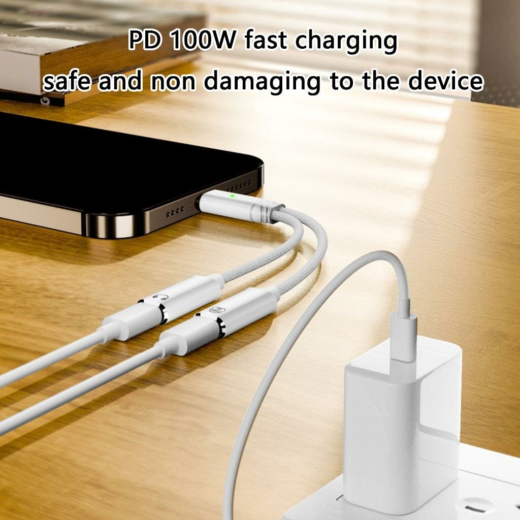 USB-C сплиттер 100 Вт, Белый — фото 1