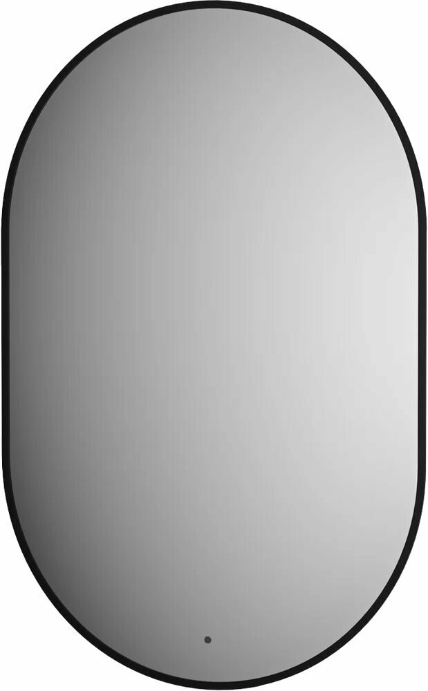 Зеркало Defesto Aura DF 2935R 60x90 со светодиодной подсветкой, 60 см, черное, пластиковое, в современном стиле, зеркало настенное в ванную