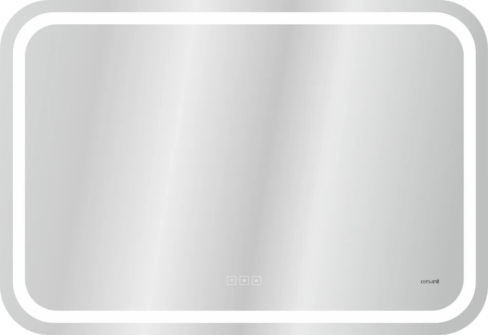 Зеркало Cersanit LED 051 pro 80 со светодиодной подсветкой, с подогревом, 80 см, с сенсорным управлением, зеркало настенное в ванную