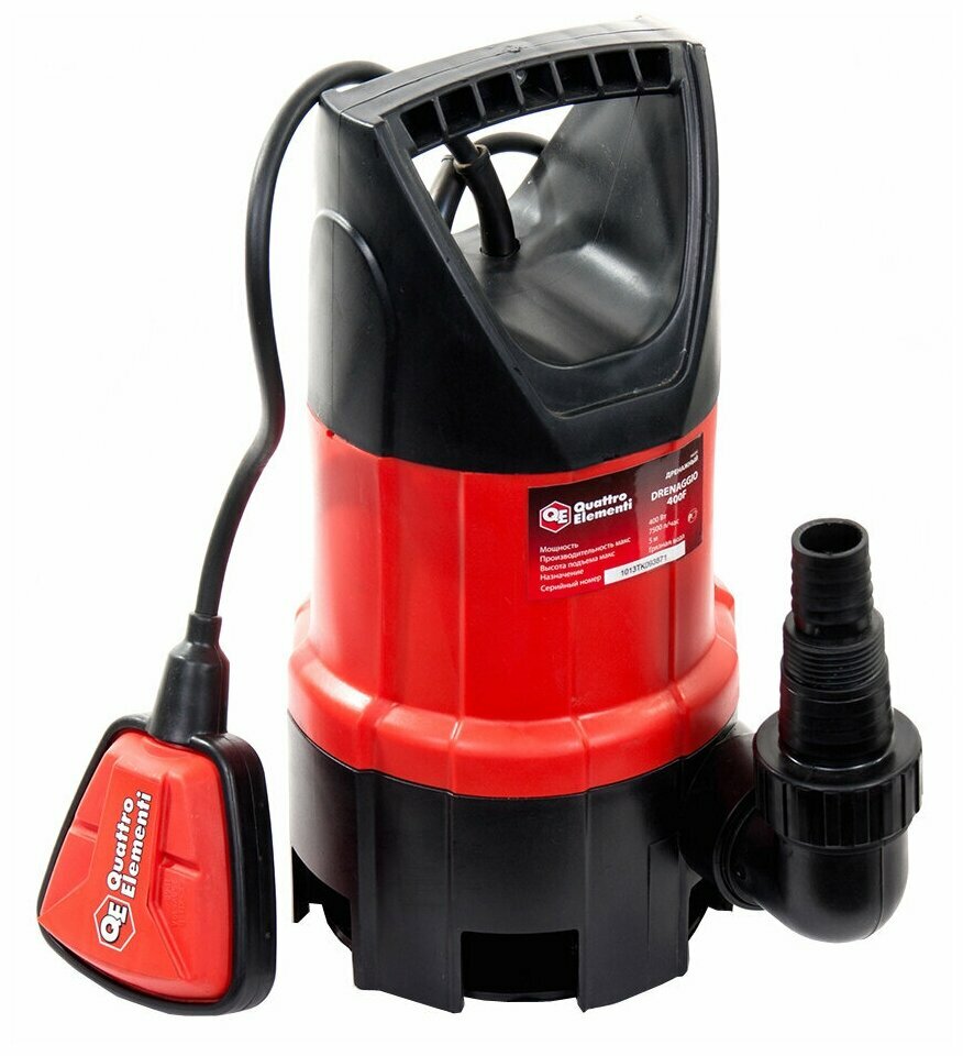 Насос дренажный QUATTRO ELEMENTI Drenaggio 400 F 770-773