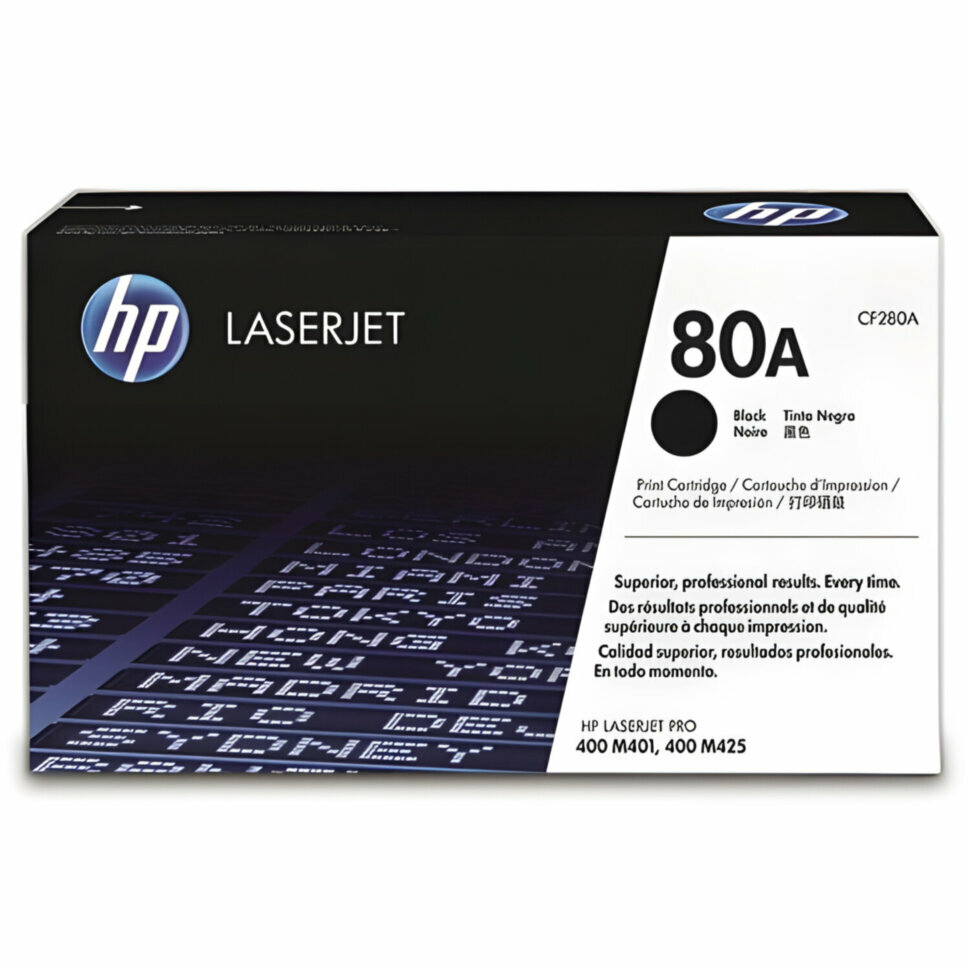 Картридж лазерный HP (CF280A) LaserJet Pro M401/M425, №80A, черный, оригинальный, ресурс 2700 страниц, 361001