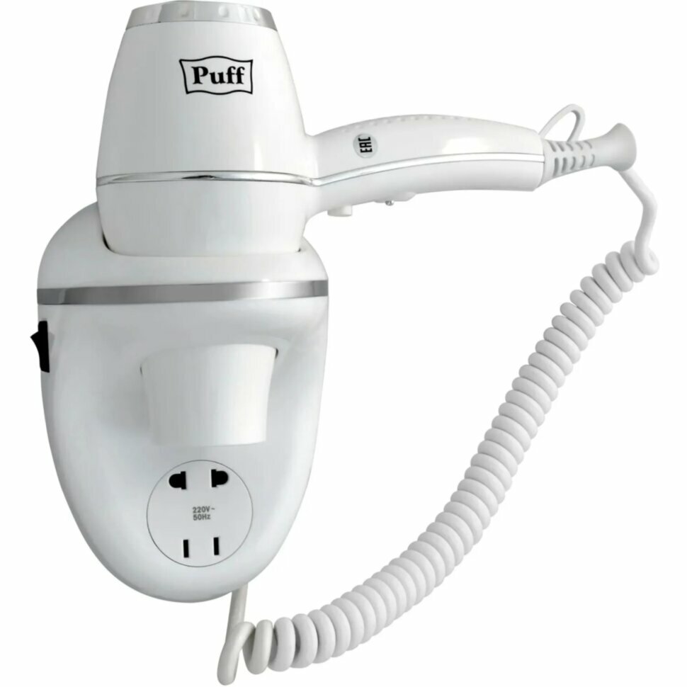 Фен Puff-1800В, белый, 1,8 кВт, 1671487