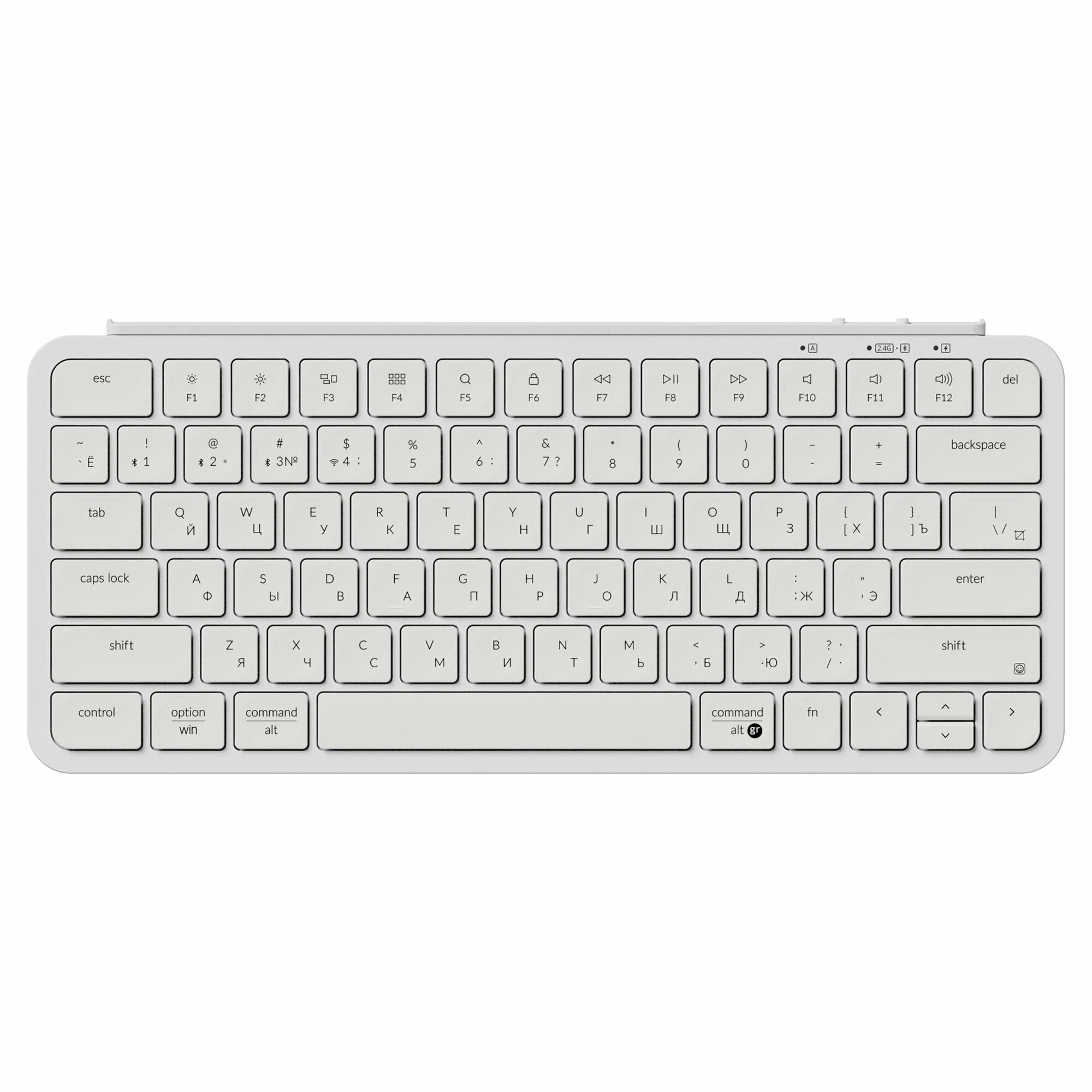 Беспроводная механическая клавиатура Keychron B1 Pro ivory white (77 клавиш/ножничные переключатели)