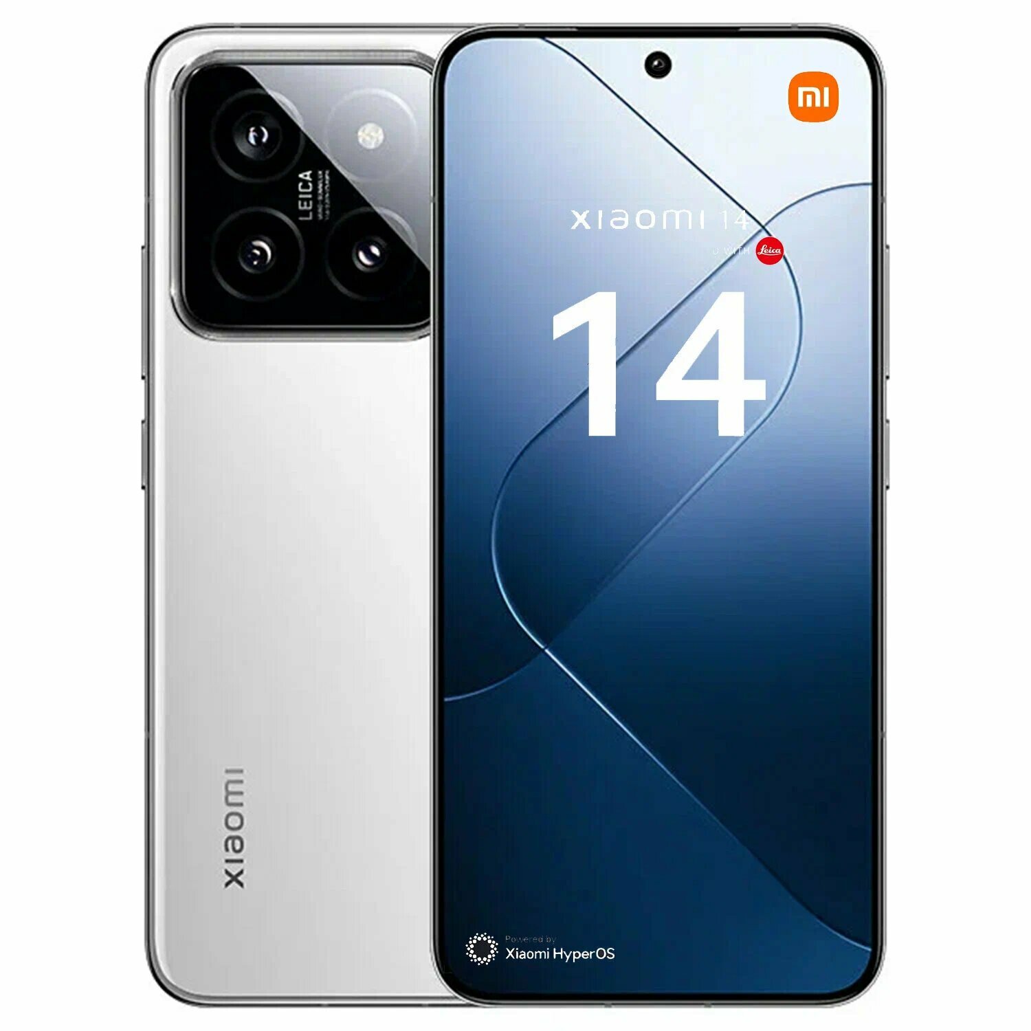 Смартфон Xiaomi 14 5G 12ГБ/256ТБ, White, Dual nano SIM, OLED, 6.36", 120 Гц, Android 14