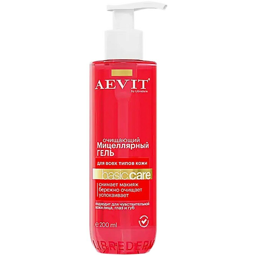 Гель для кожи лица Aevit мицеллярный Basic Care 200мл - 1 шт!