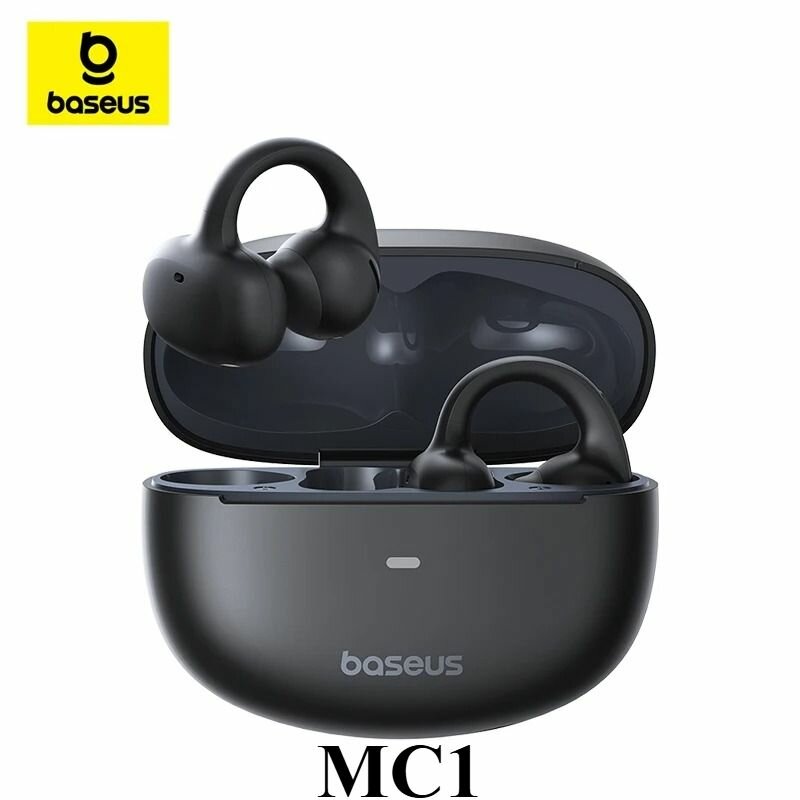 Baseus MC1 Наушники TWS Wireless Bluetooth 5.4 С клипсой для открытых ушей, наушники с шумоподавлением HiFi
