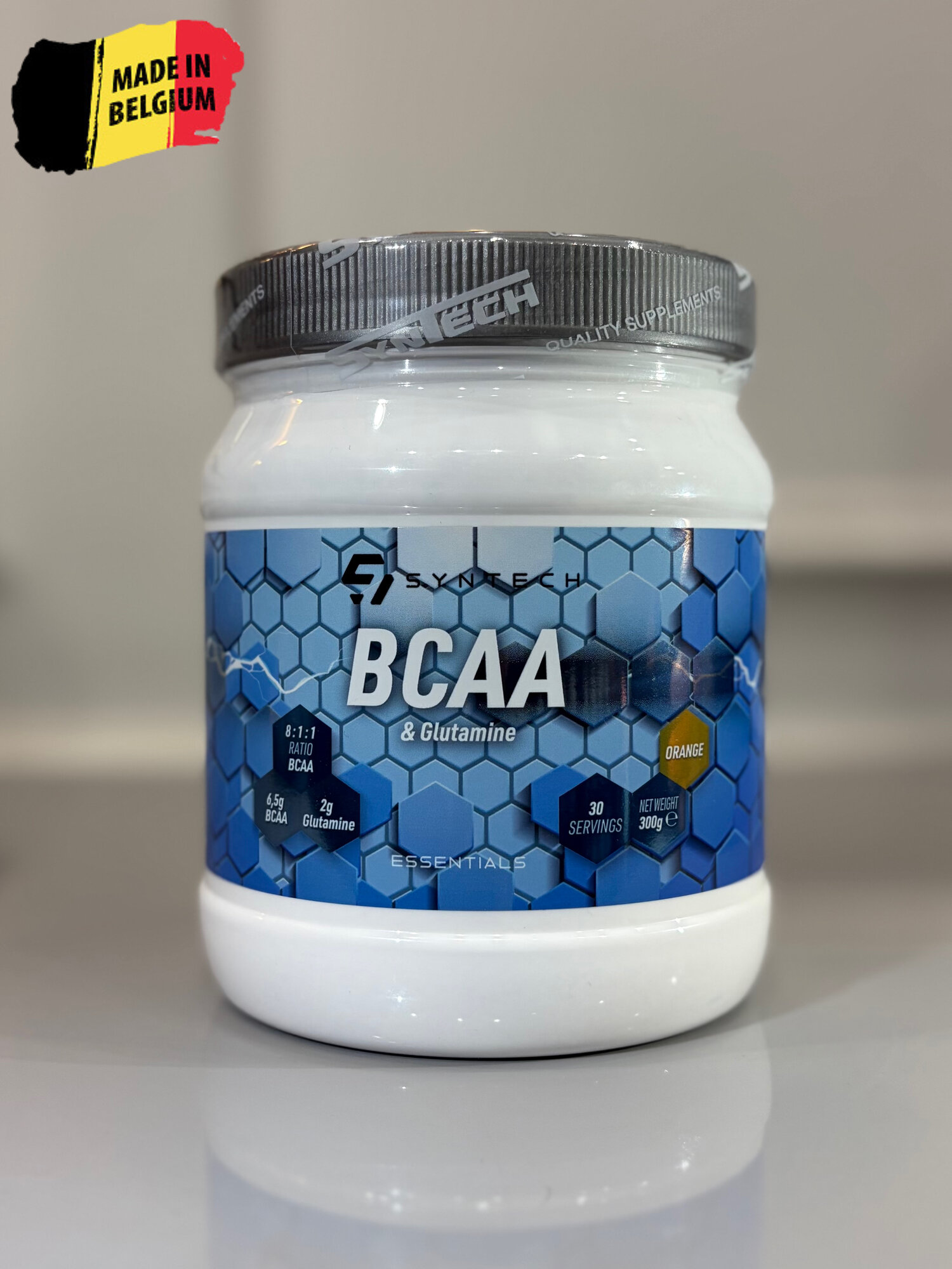 Аминокислоты. Syntech Nutrition BCAA+Glutamin 300 г. Апельсин