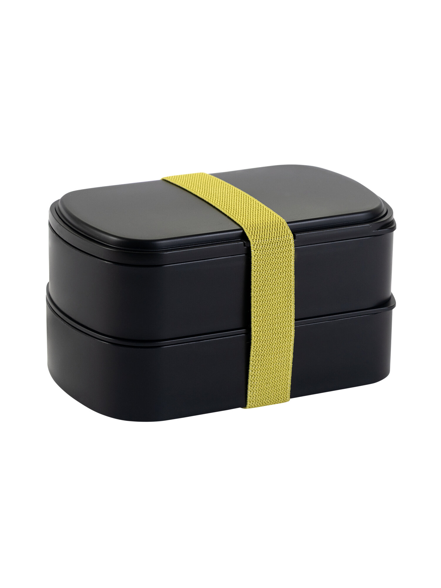 Ланч-бокс с отделениями и приборами Food Time, 1 л, черный, Smart Solutions, SS-LBDL-PP-BLK-1
