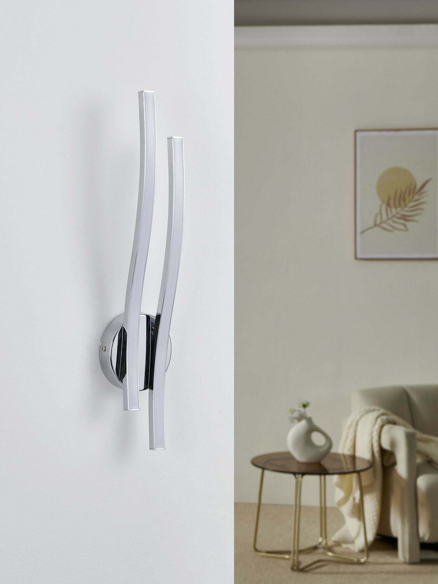 Настенный светильник EGLO Valmora 96332, хром/белый, LED, 9Вт