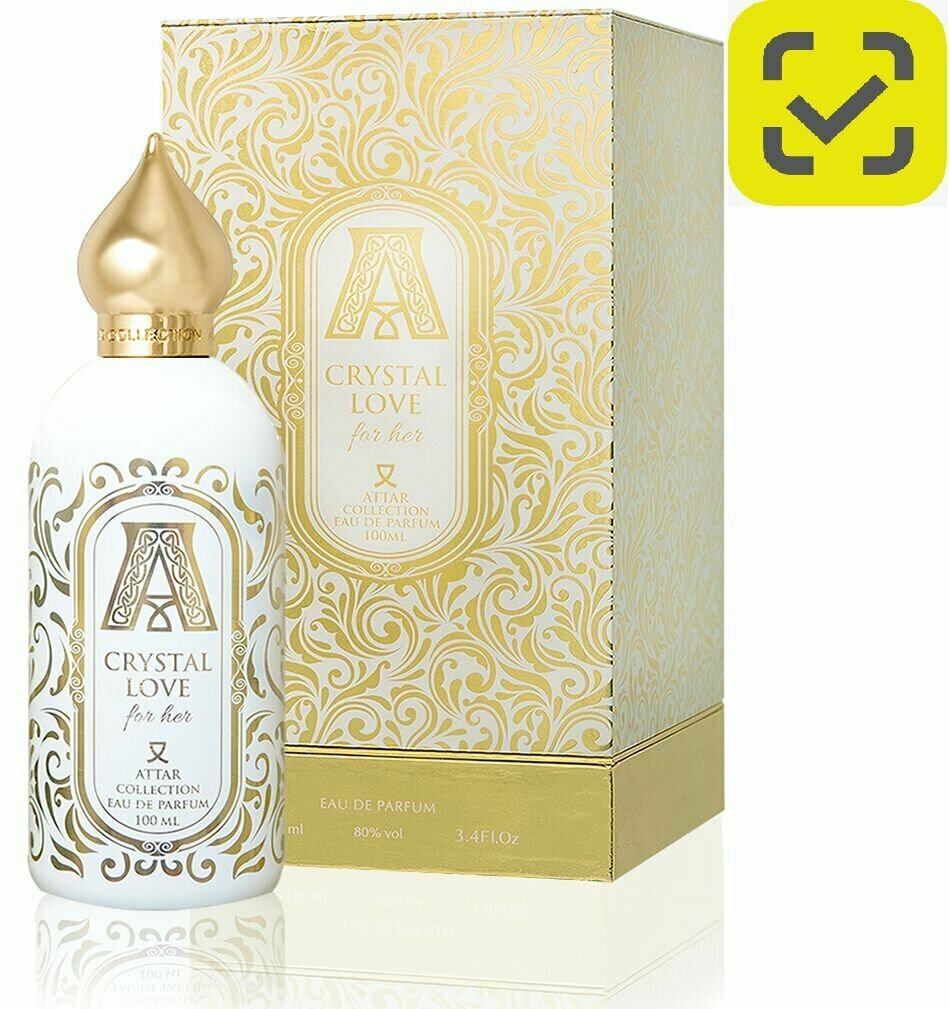 Парфюмерная Вода Attar Collection Crystal Love for Her/Парфюм Женский Аттар Коллекшн Кристал Лов для Неё 100мл (ОАЭ)