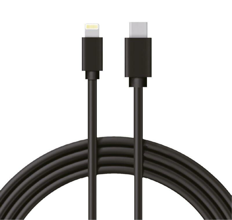 Кабель Type-C-Lightning 3A/1m/PVC/black Rexant 18-1827
