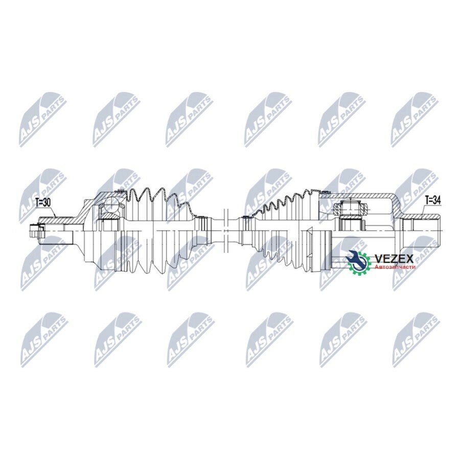 NTY NPW-ME-182 Вал приводной