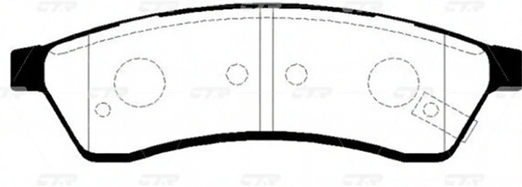 Колодки тормозные дисковые (старый арт. CKKD-16) GK0444 CTR арт. GK0444