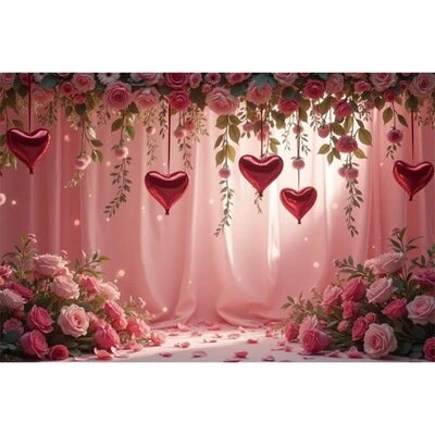 Фотофон для фотостудии Роза 120x80см, Цвет: JRQR02396a1