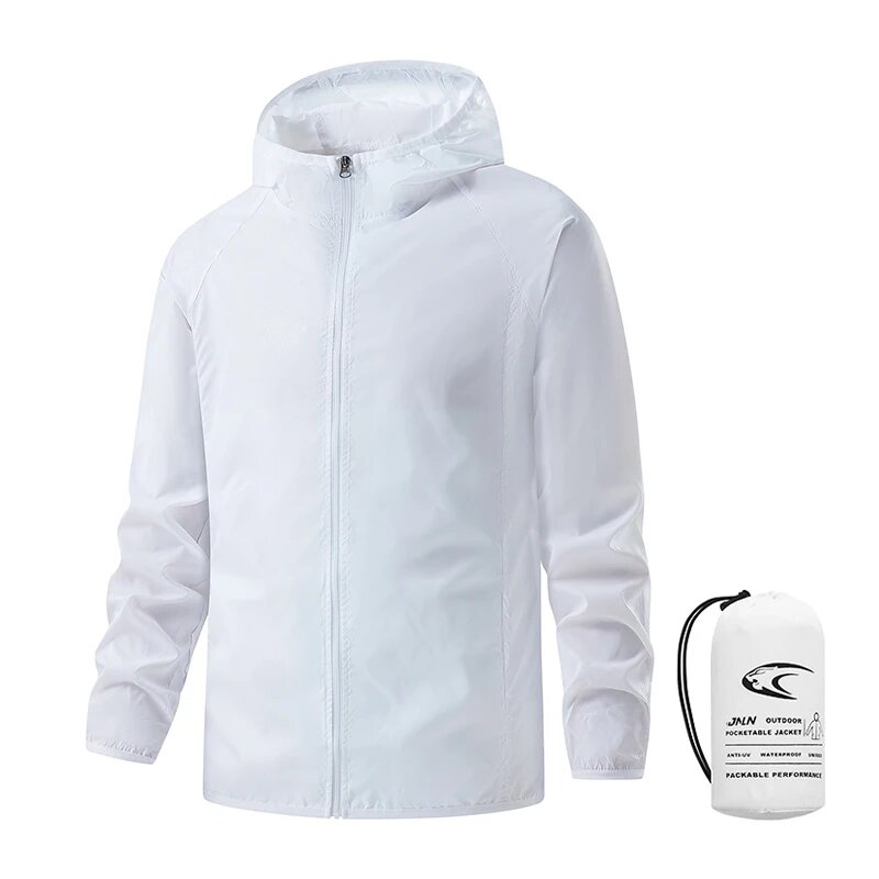 LNGXO куртка для походов полиэстер унисекс Белый, XL, Unisex White