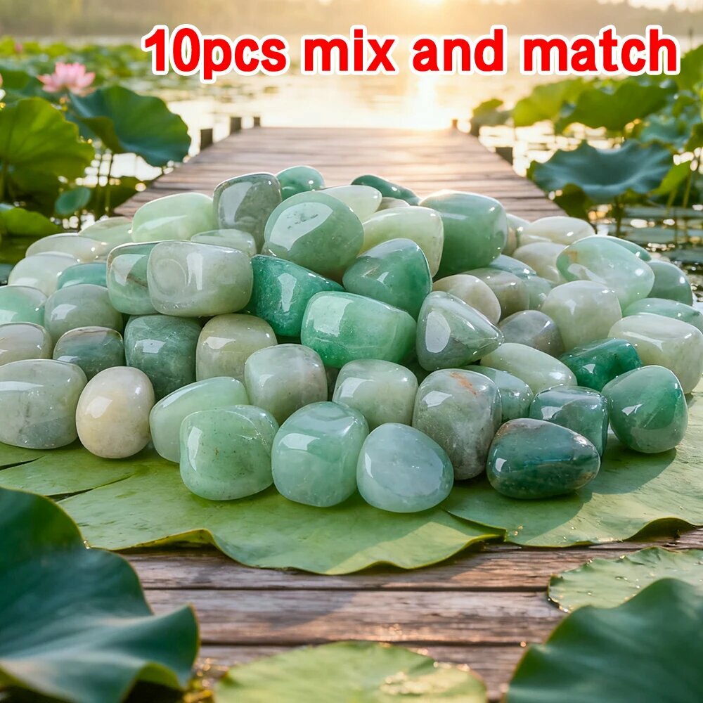 Набор из 10 полированных кристаллов, Цвет: 10pcs-style H