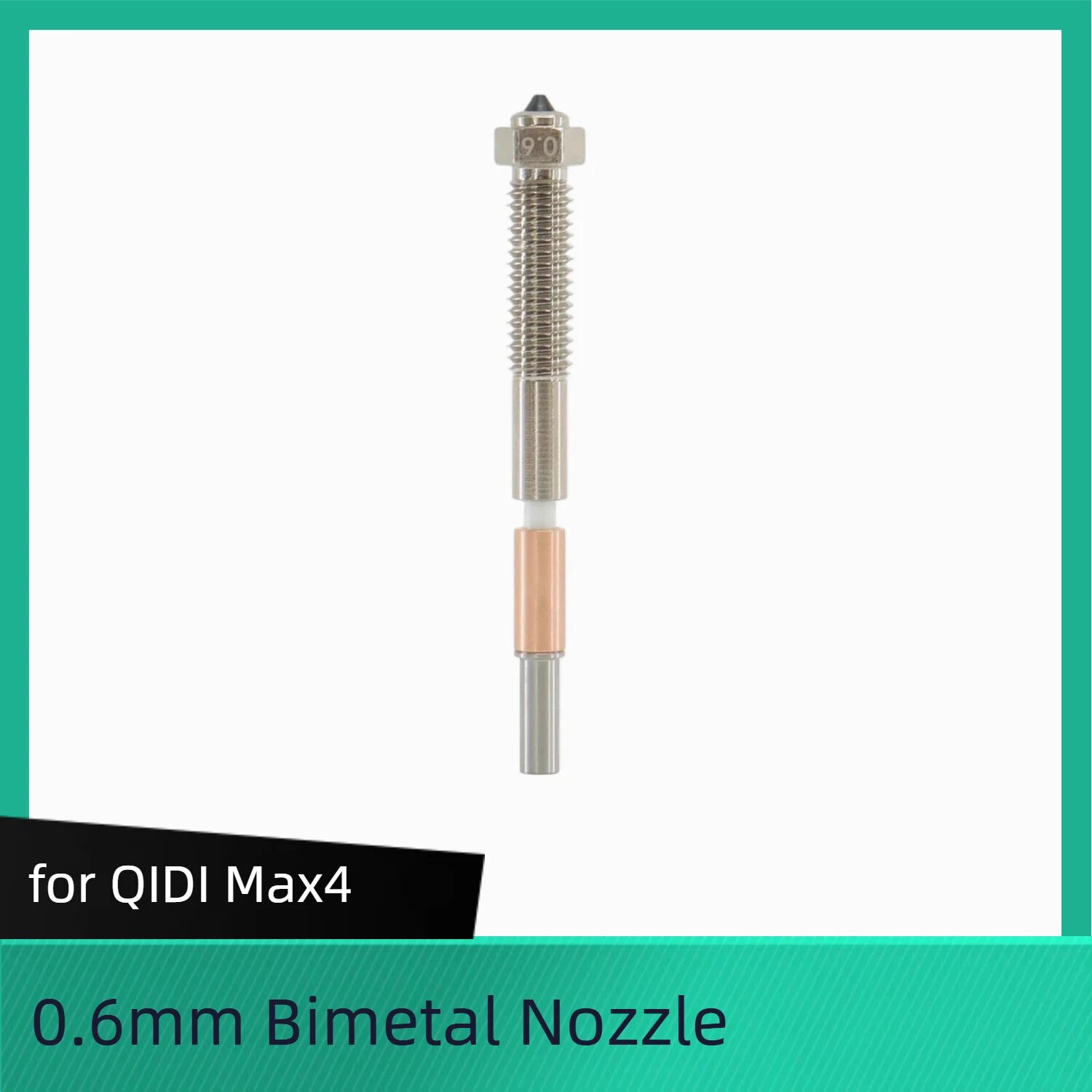 Сопло биметаллическое 0.6 мм для QIDI Max4