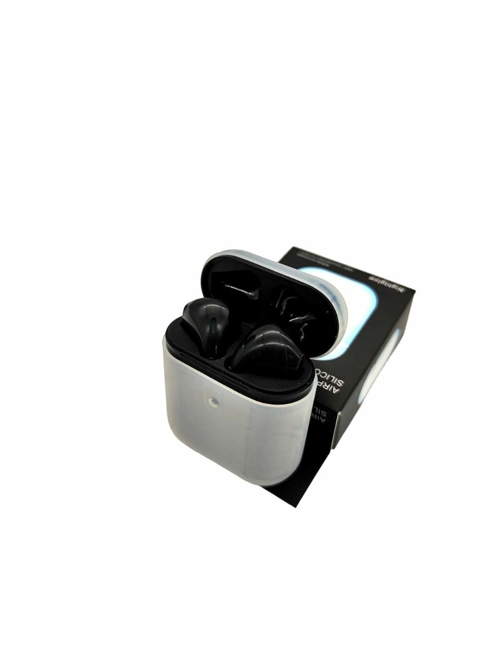 Силиконовый чехол для наушников AirPods 2, прозрачный