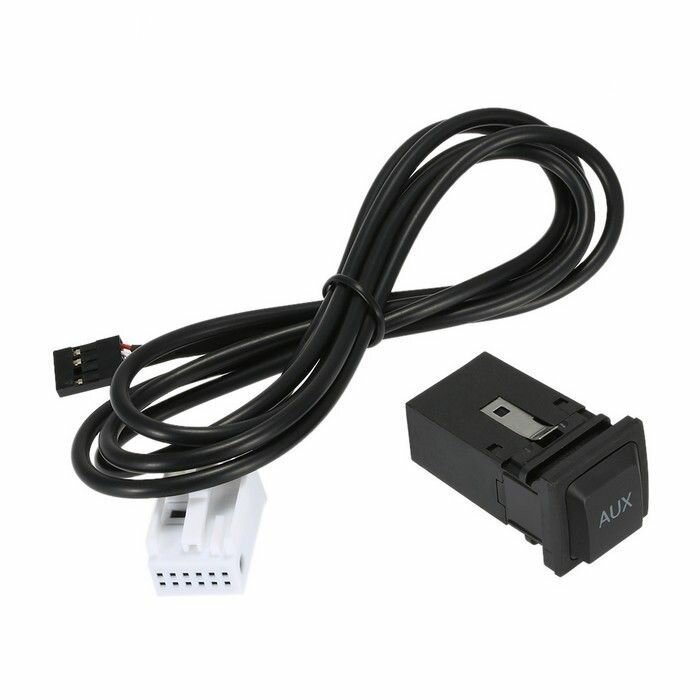 AUX кабель для VW Passat B6 B7 CC, Touran, polo с гнездом кнопкой