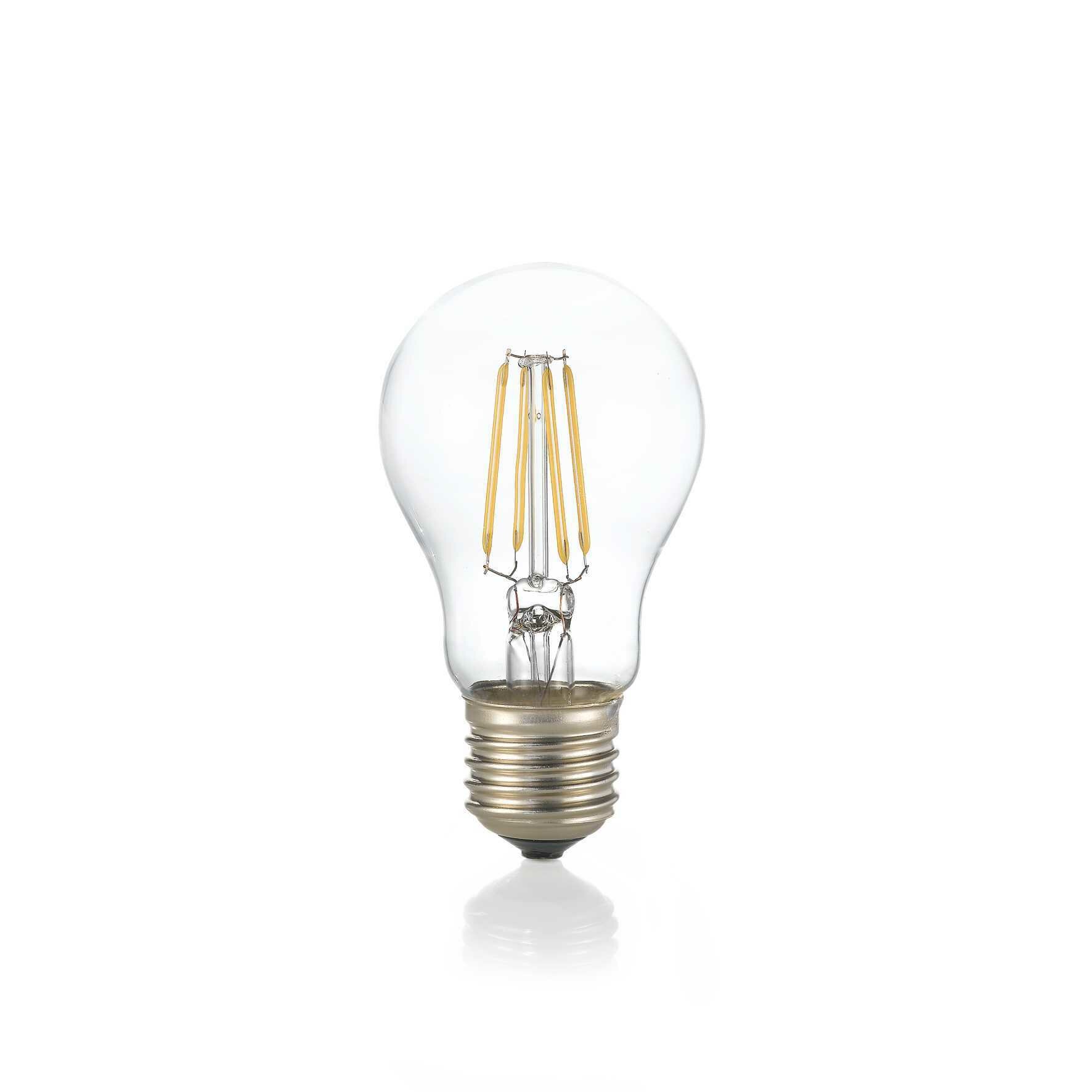 Лампа филаментная Ideal Lux Goccia A60 Груша 10Вт 1300Лм 3000К CRI80 Е27 230В Прозрачный Стекло Не диммируемая 256528.