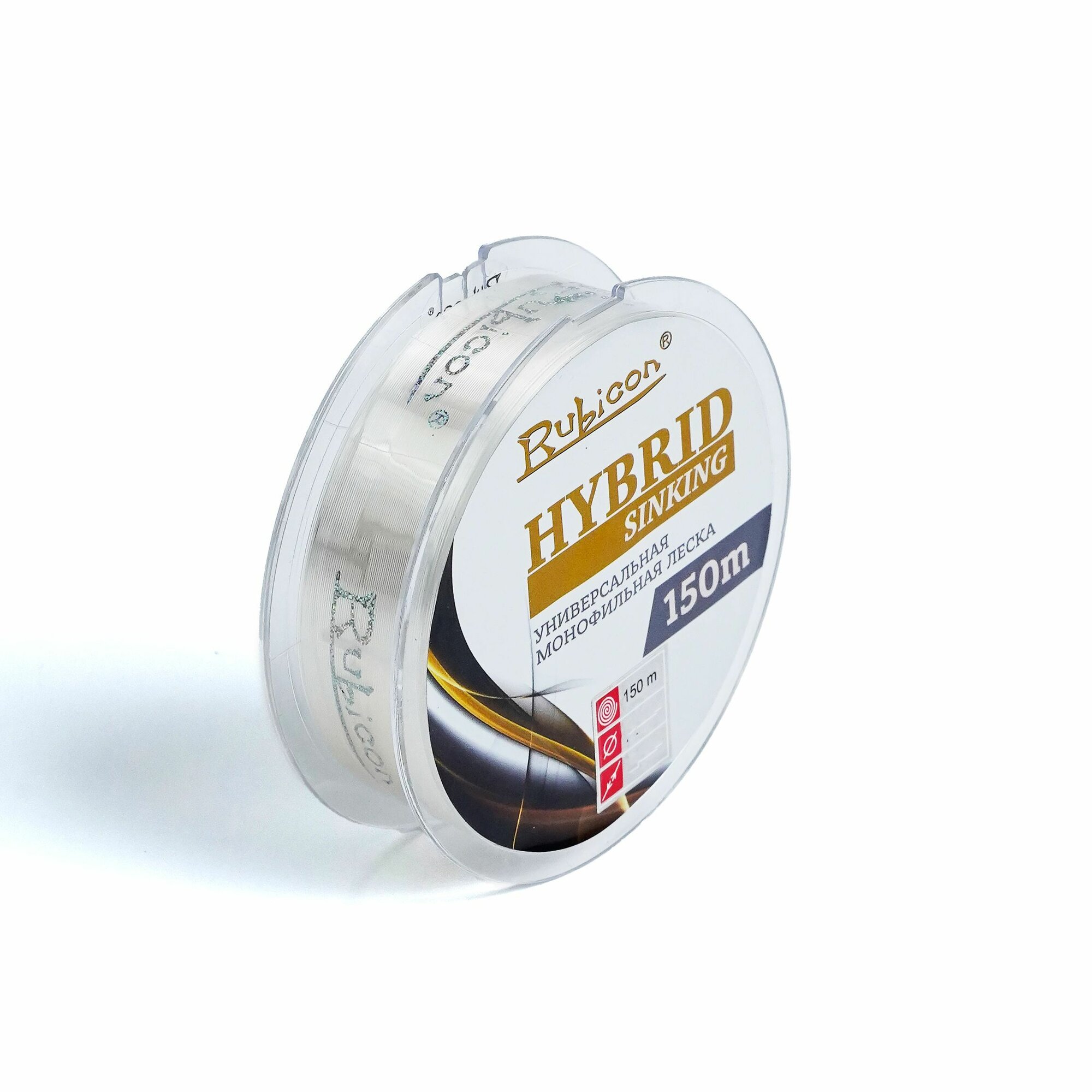 Монофильная леска для рыбалки RUBICON Hybrid Sinking 150 м, 0,45 мм