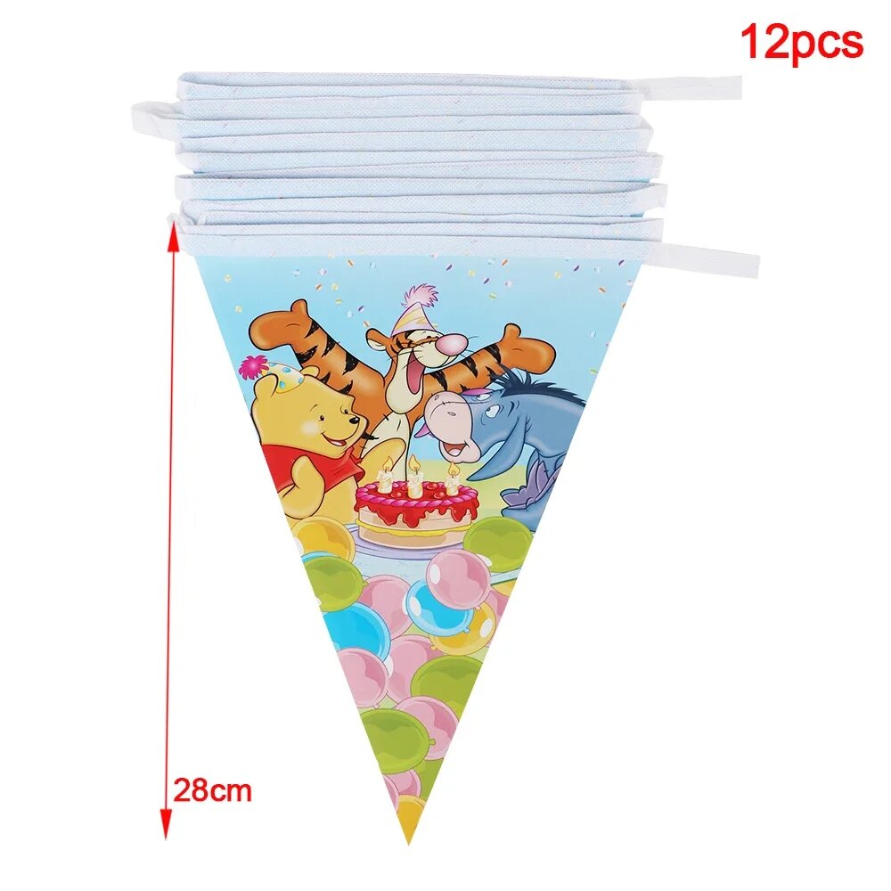 Набор для праздника с Винни Пухом Disney Flag-12pcs