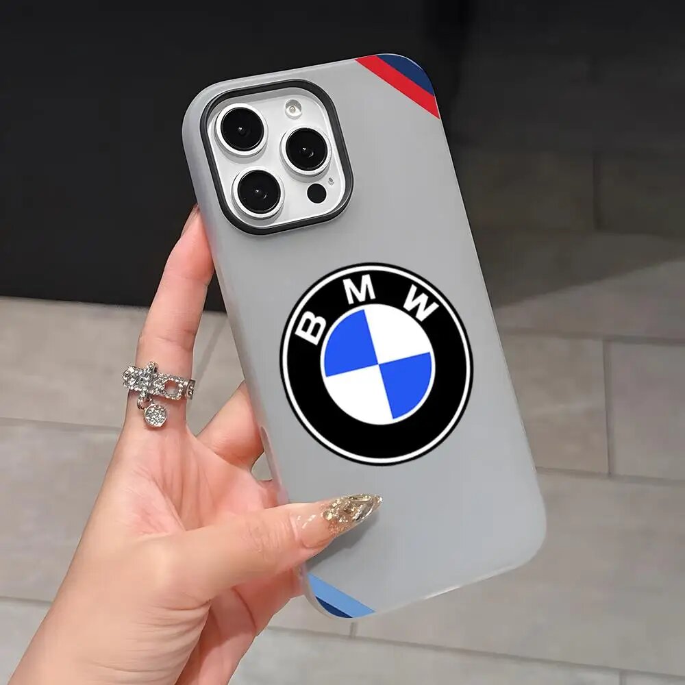 Чехол для телефона с логотипом B-BMW-Motorcycle для iPhone 17 Air 16 E 15 14 Plus 13 12 11 Pro Max 2, мягкий матовый, прозрачный, желеобразный, 2-в-1