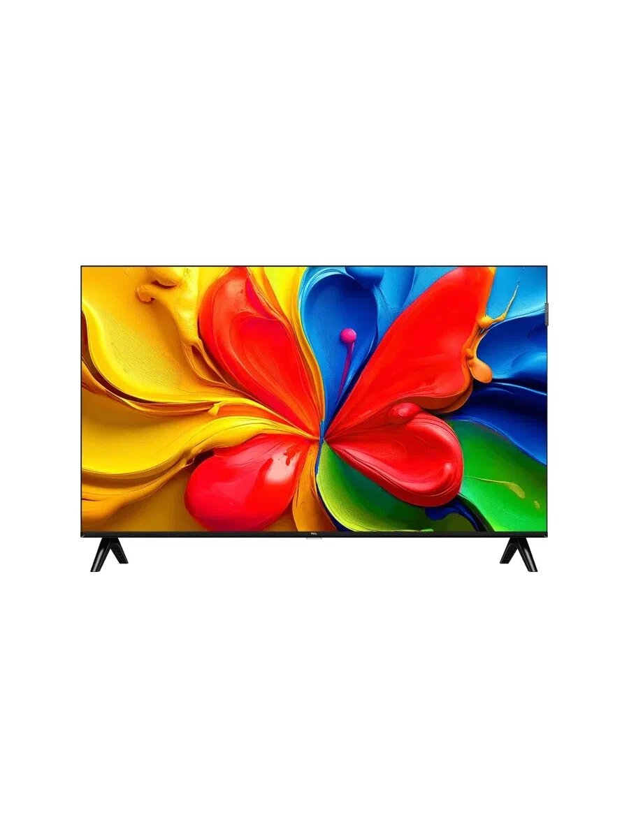 Телевизор TCL 32S4K-UZ, 32", QLED, HD, HDR 10, Smart TV, Google TV, черный