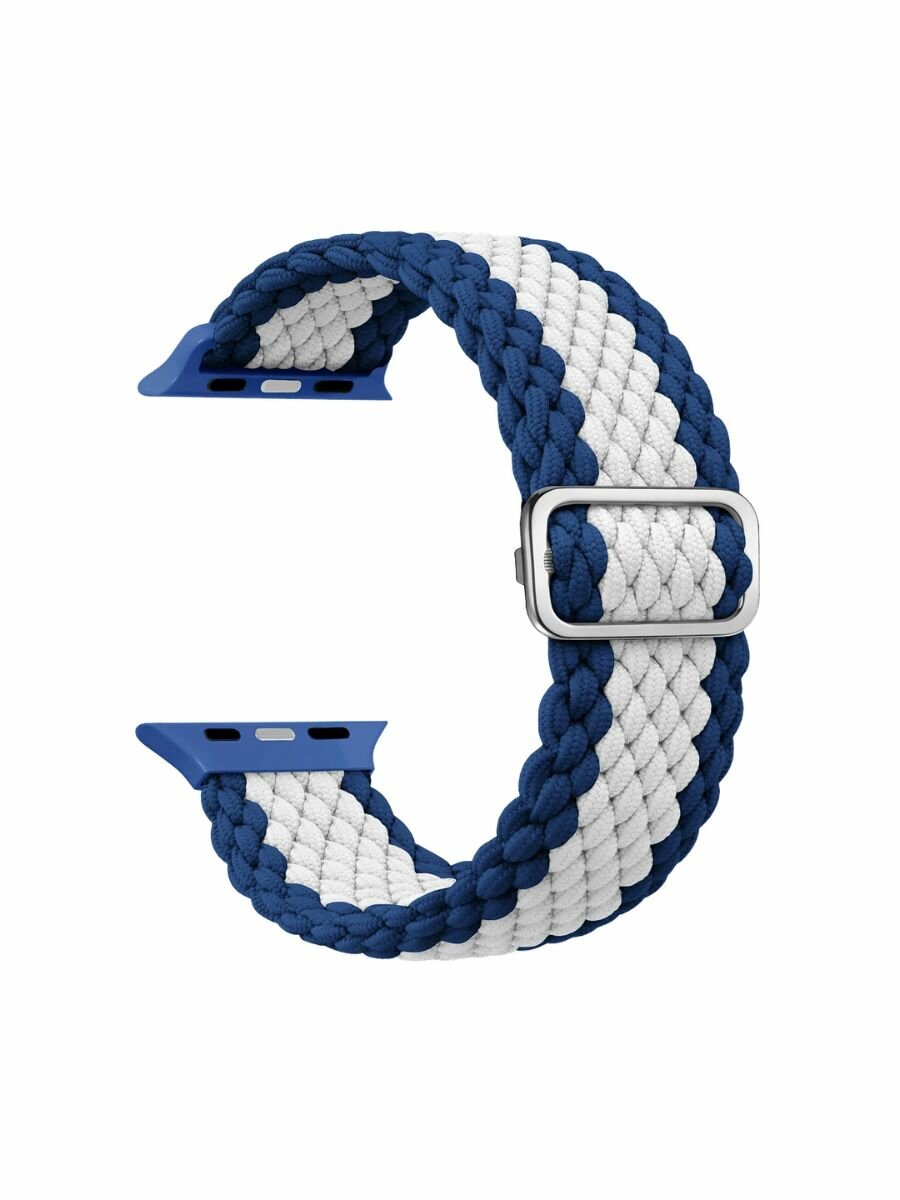 Нейлоновый ремешок для Apple Watch 40/41/42 mm Caweon Motion DSN-21-38-BLWt Blue/white