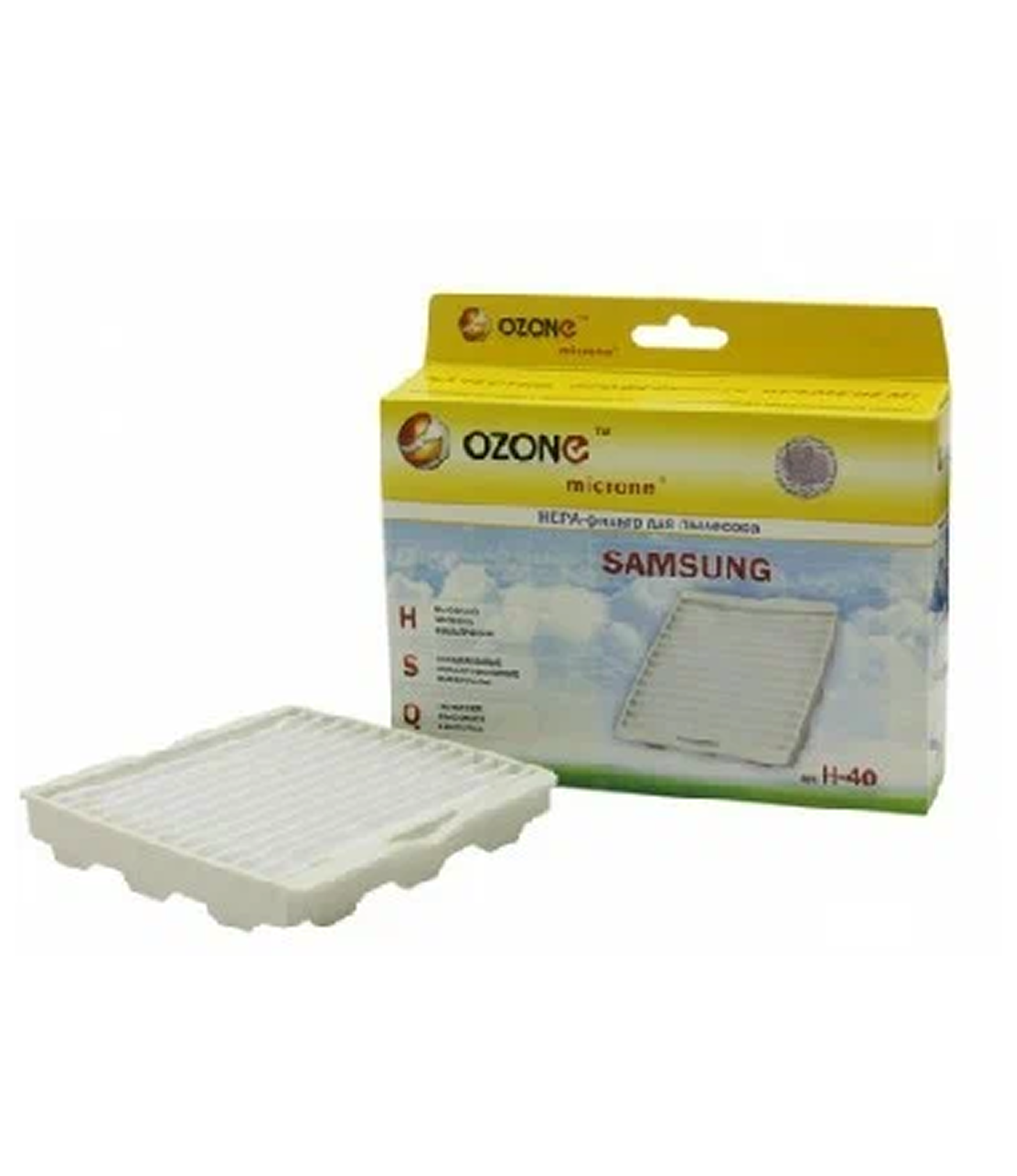 Фильтр OZONE HEPA H-40, для пылесоса SAMSUNG, сменный, высокоэффективная очистка воздуха