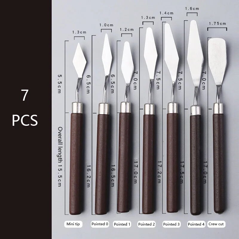 Набор ножей для живописи, 7PCS