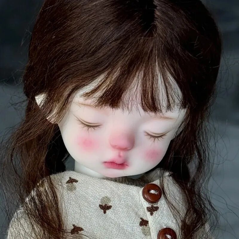Резиновая шарнирная кукла BJD 1/6 без макияжа No makeup Nude Doll, Normal Skin
